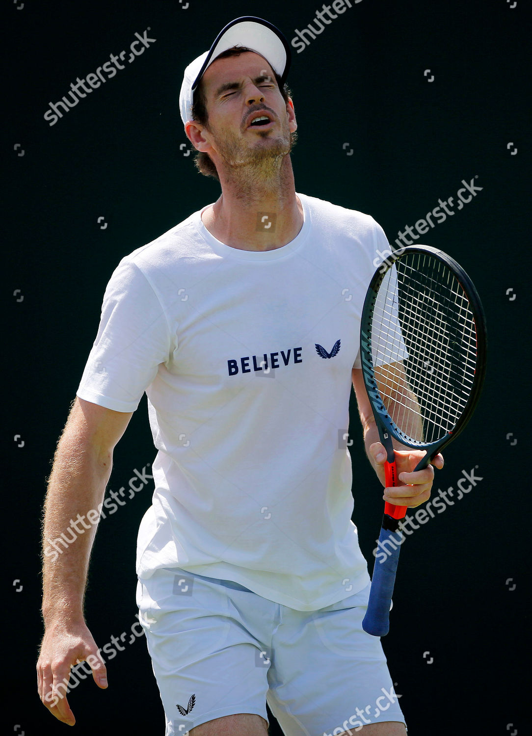 Andy Murray Frustrated During Practice Editorial Stock Photo - Stock ...