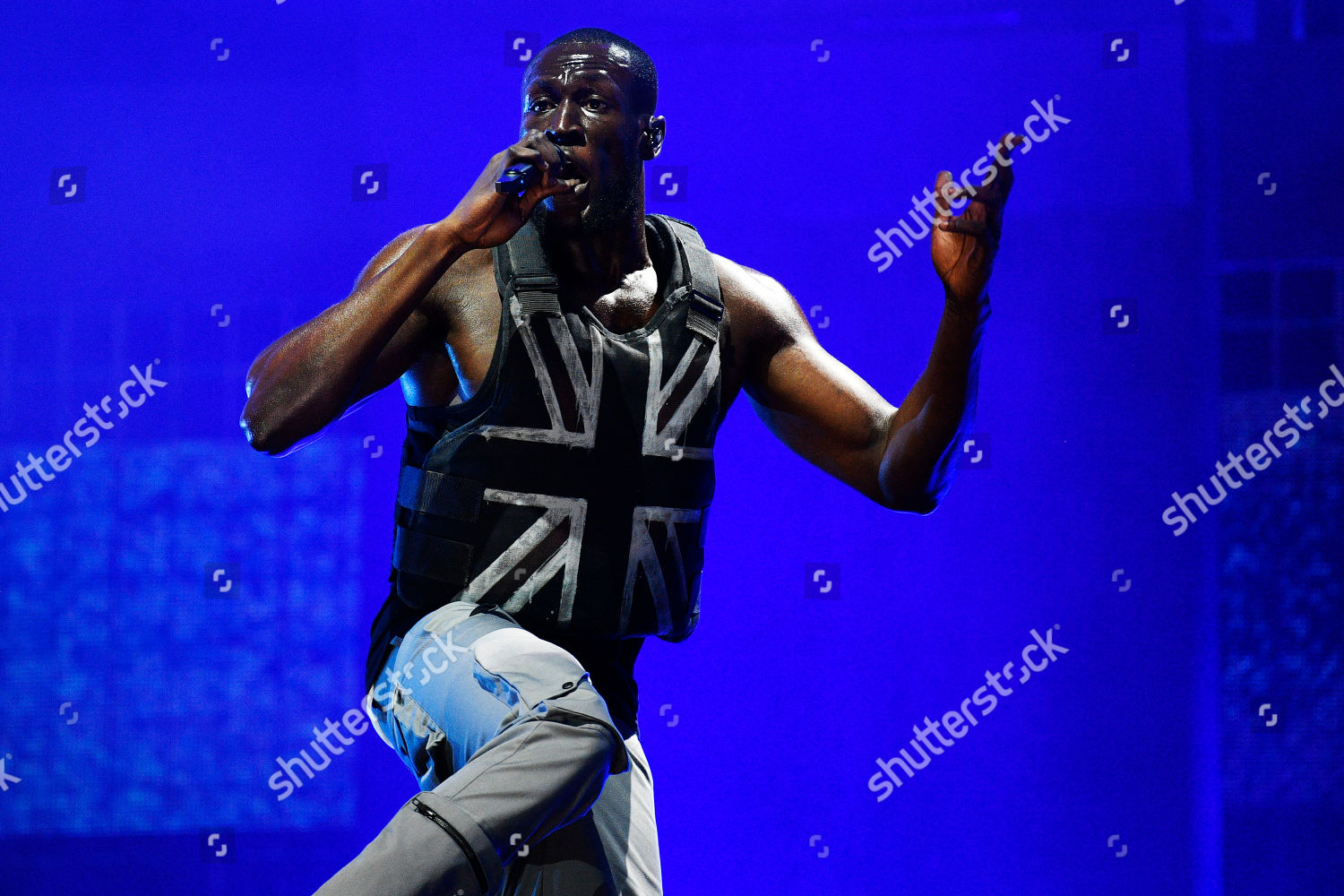 Stormzy Performs On Pyramid Stage On Editorial Stock Photo - Stock ...