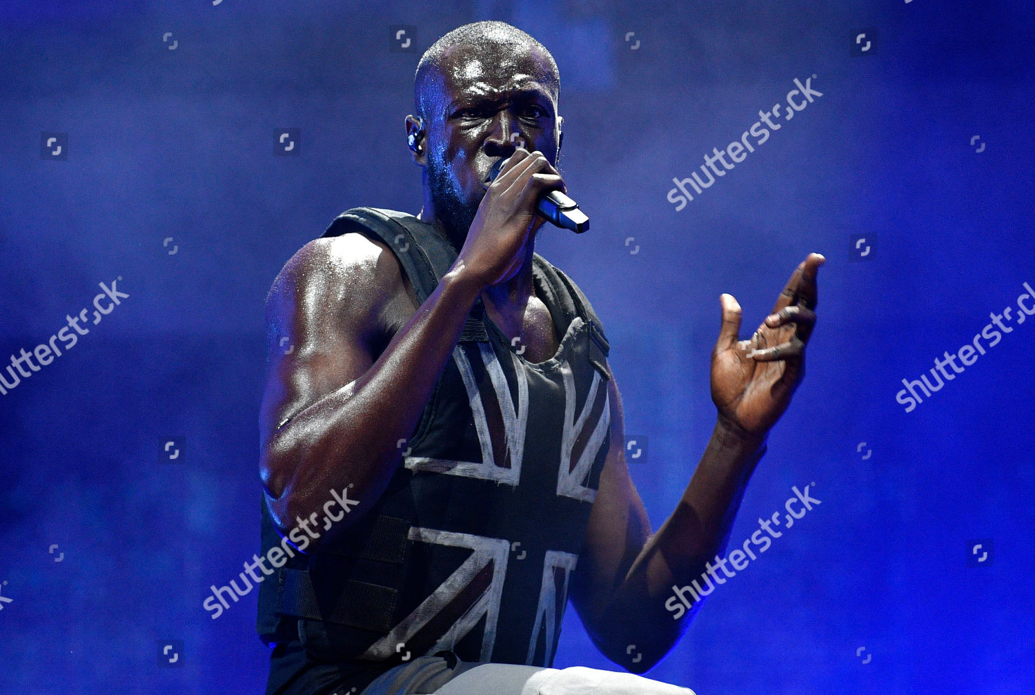 Stormzy Performs On Pyramid Stage On Editorial Stock Photo - Stock ...