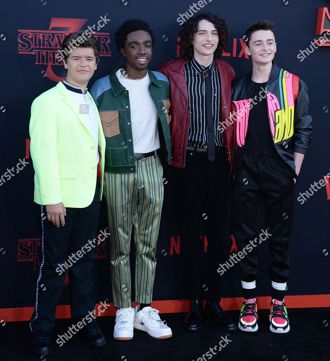 Gaten Matarazzo Caleb Mclaughlin Finn Wolfhard Editorial Stock Photo - Stock Image | Shutterstock