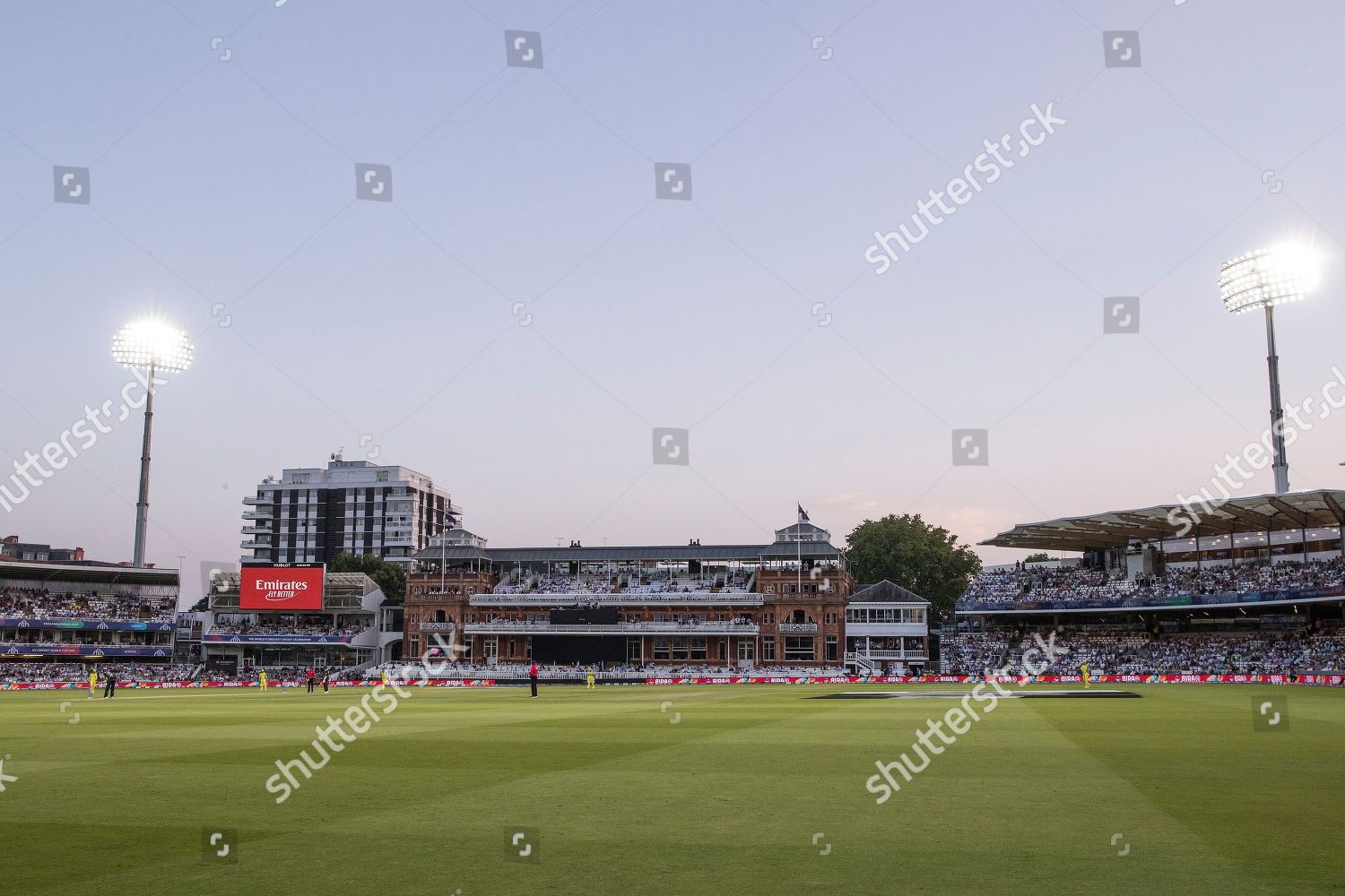 View Pavilion Lords Under Lights During Editorial Stock Photo - Stock ...