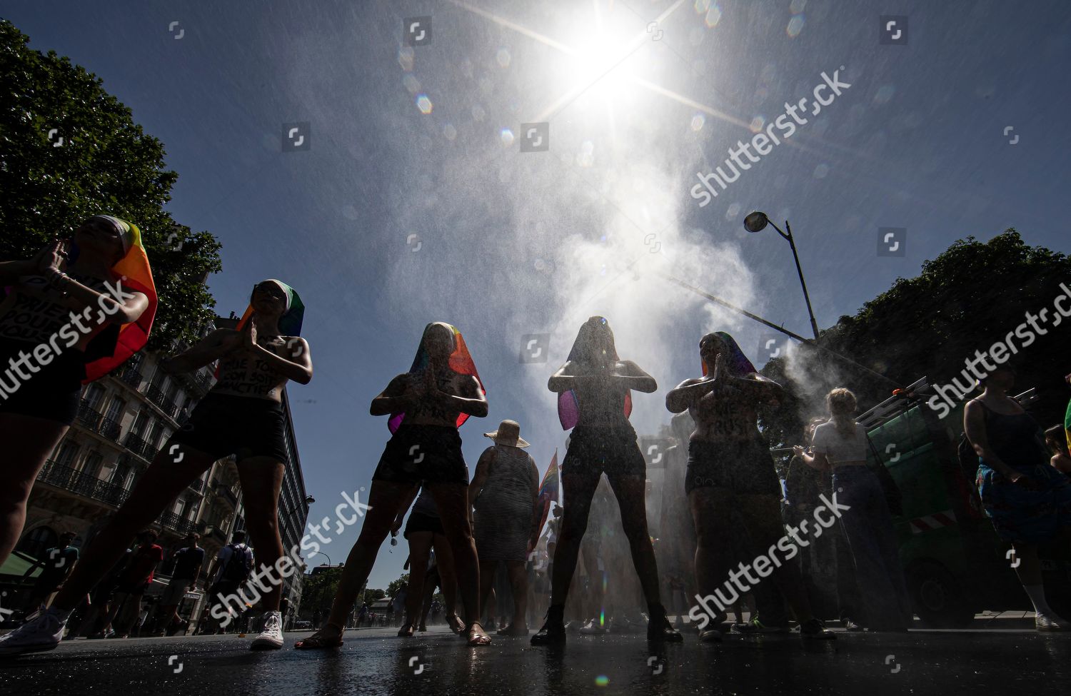 Members Feminist Group Femen Bearing Slogan Editorial Stock Photo ...