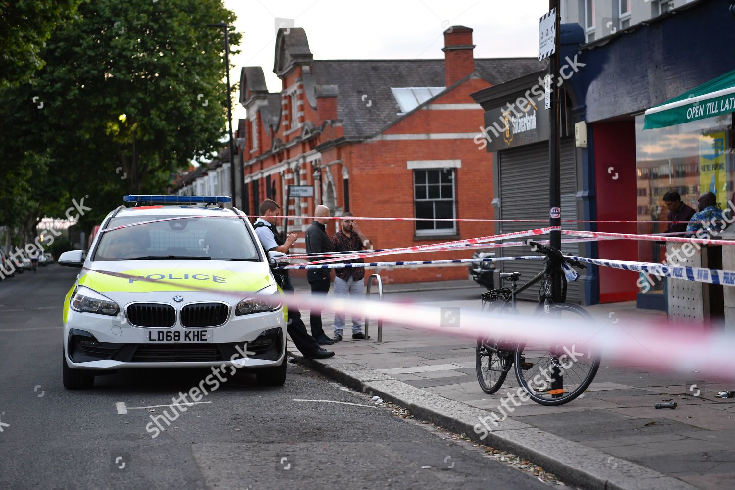 Police Cordon Surrounds Crime Scene Man Editorial Stock Photo - Stock ...