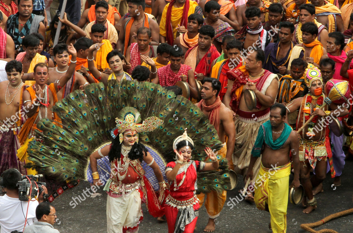 Traditional Dancers Participate Rath Yatra Chariot Editorial Stock ...
