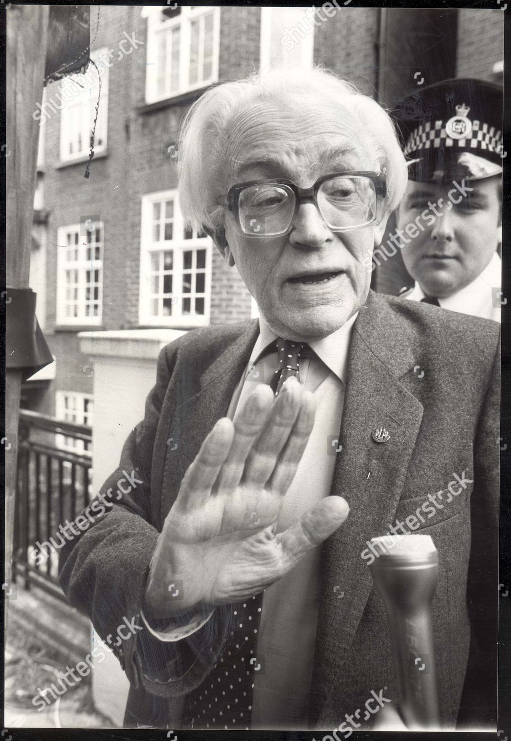 Labour Leader Michael Foot Leaves His Editorial Stock Photo - Stock ...
