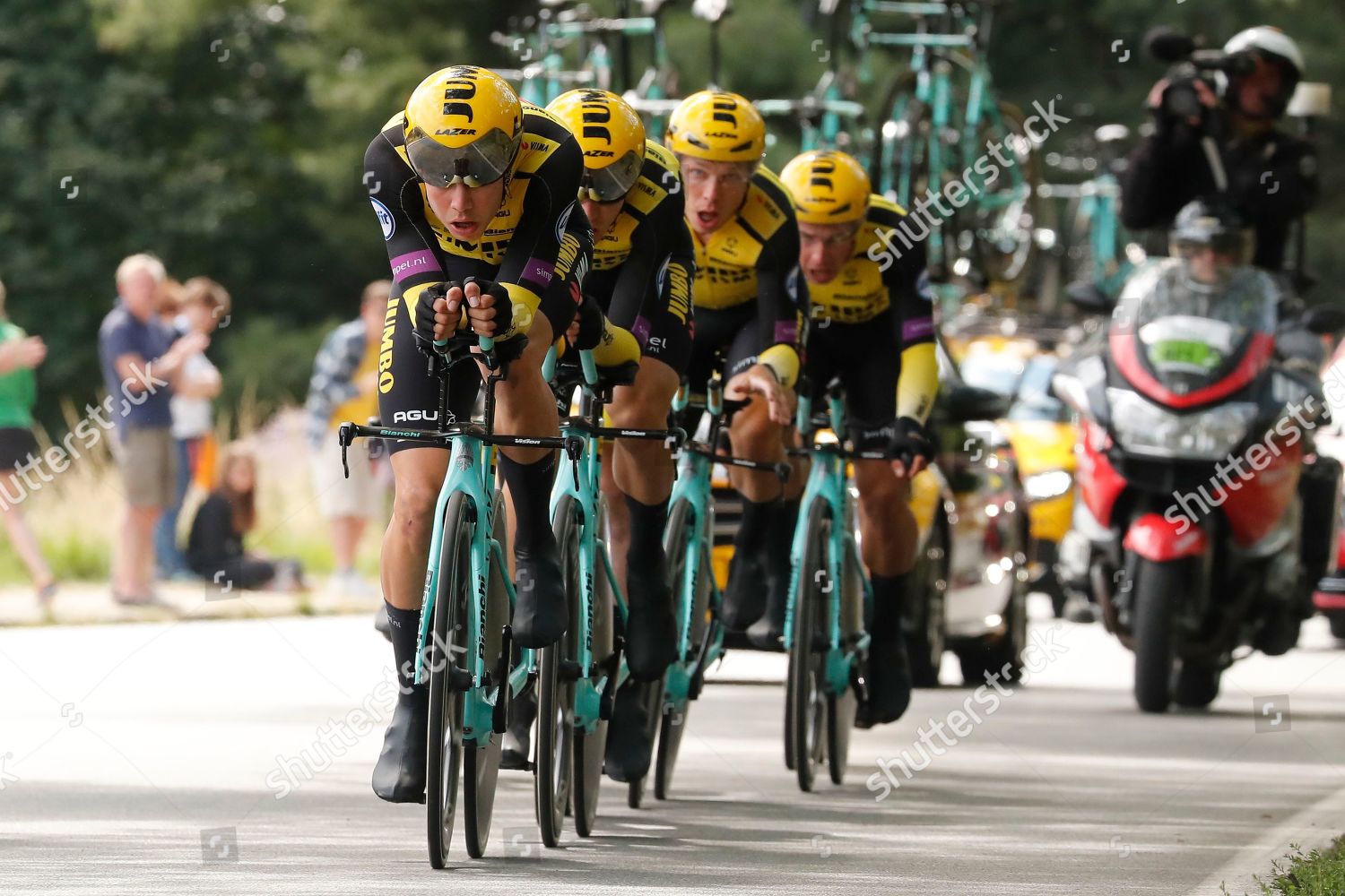 Team Jumbo Visma Riders Action During Editorial Stock Photo - Stock ...