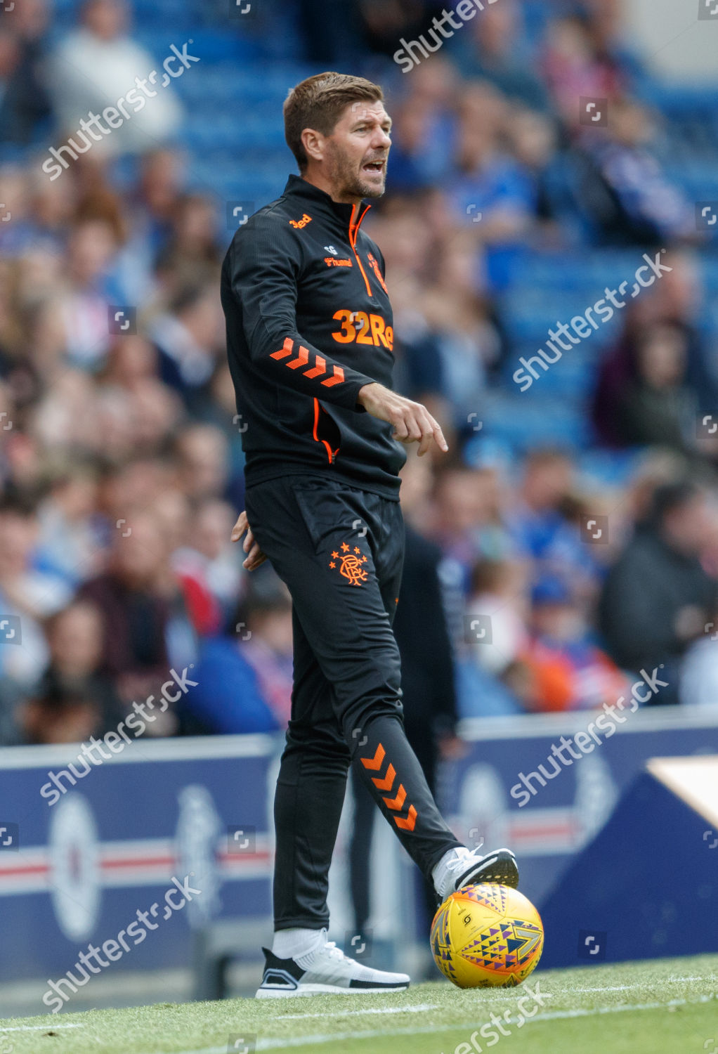 Rangers Manager Steven Gerrard Ball His Editorial Stock Photo - Stock ...
