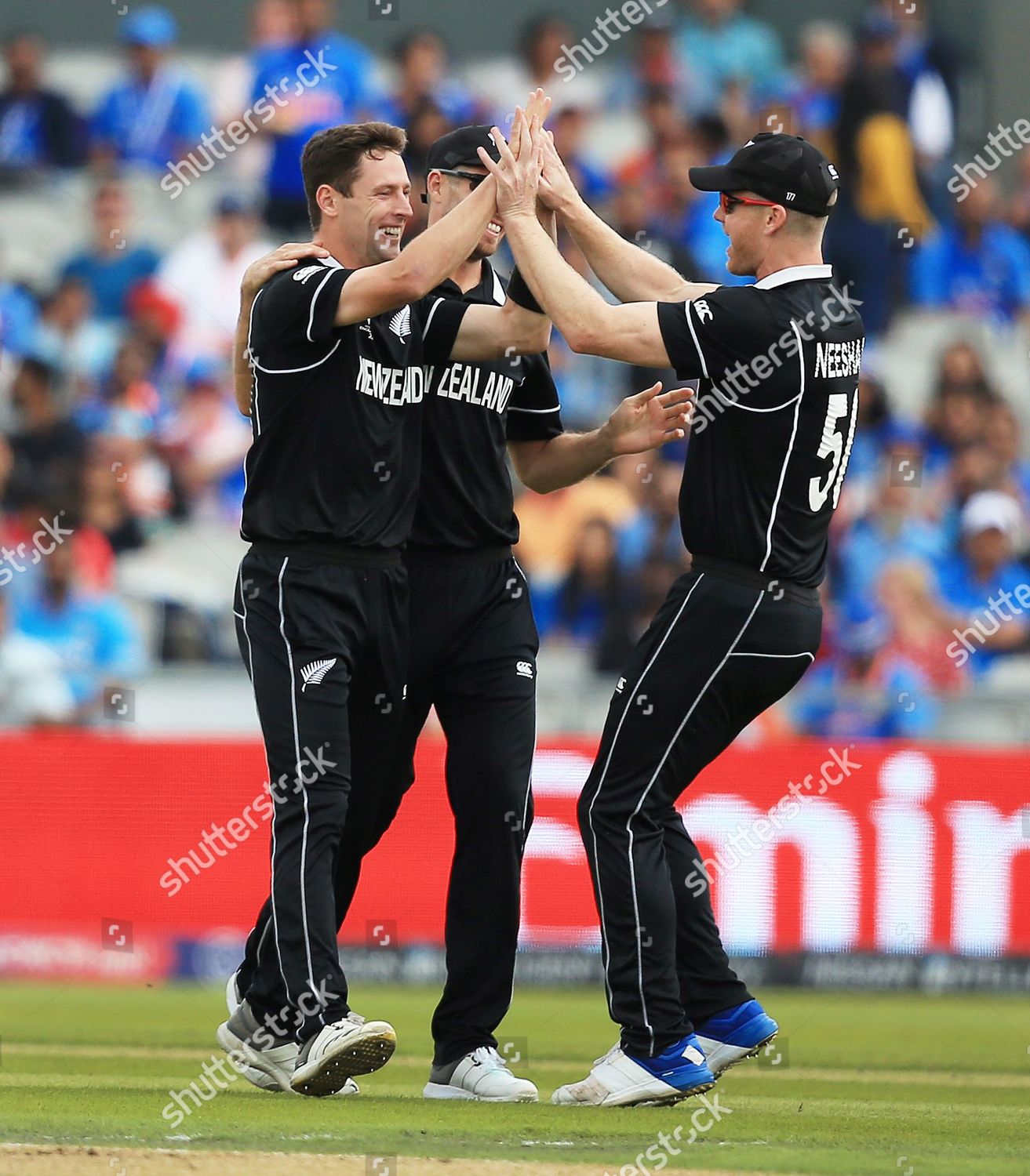Matt Henry New Zealand Celebrates Taking Editorial Stock Photo - Stock ...