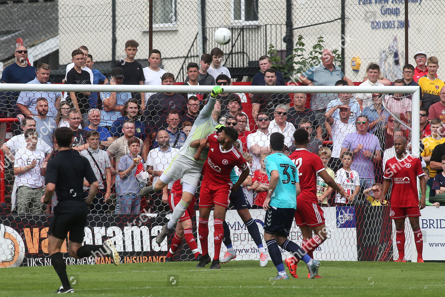 Welling Goalkeeper Dan Wilks Punches Ball Editorial Stock Photo - Stock ...