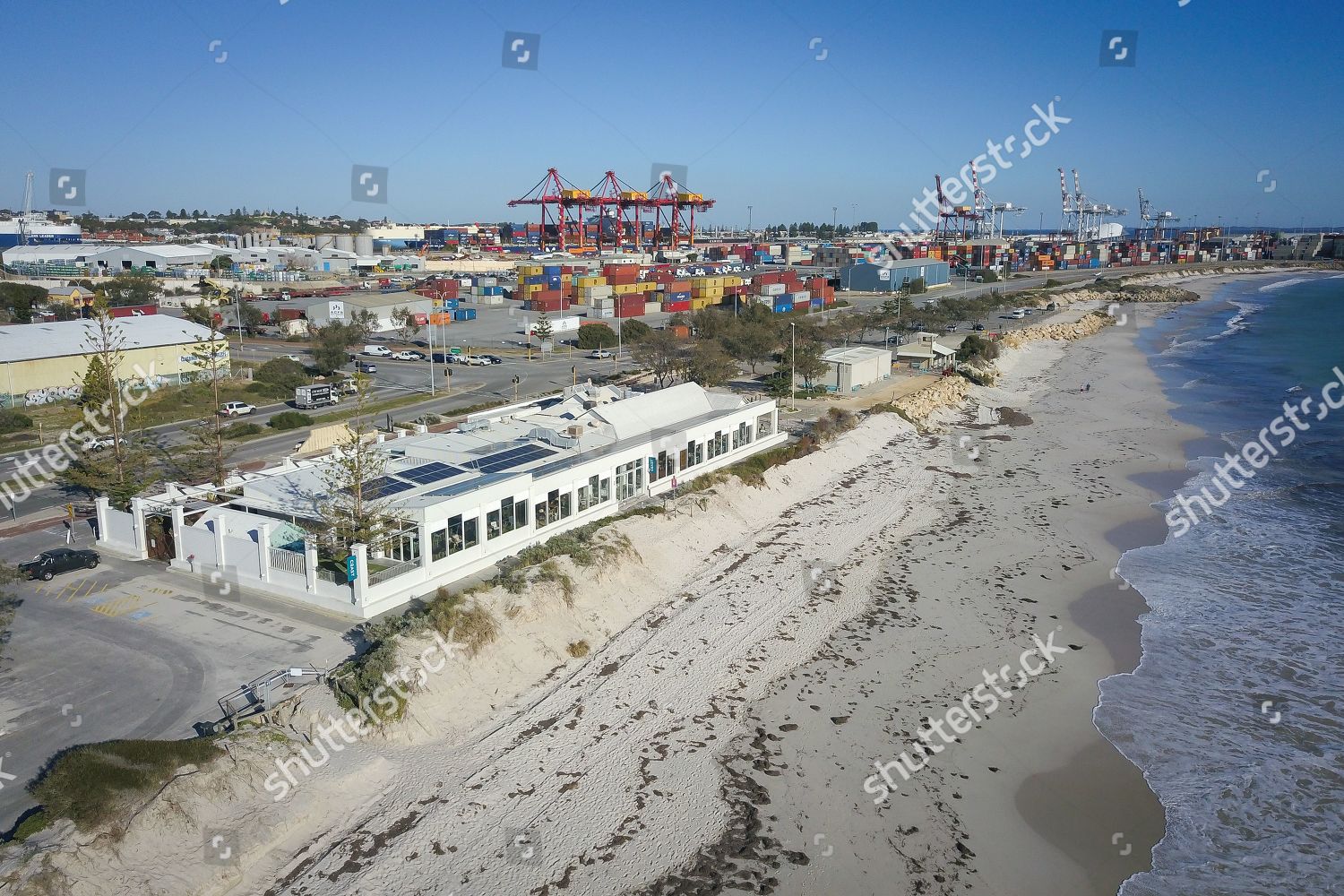 Aerial View Port Beach Fremantle Perth Editorial Stock Photo - Stock ...