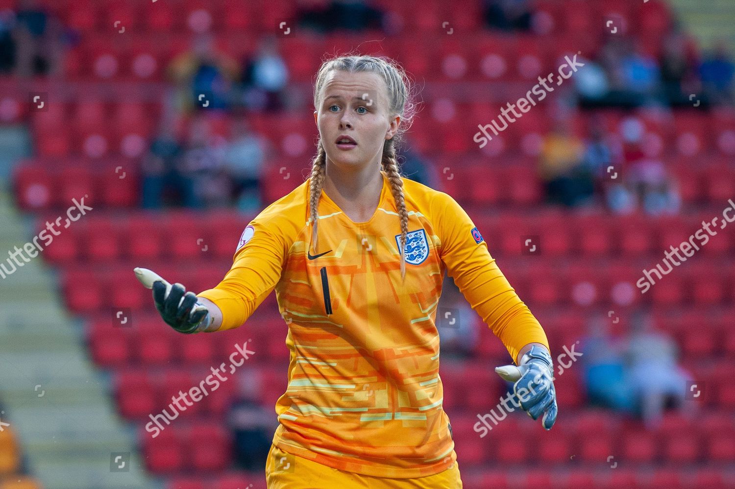 Goalkeeper Hannah Hampton 1 England During Editorial Stock Photo ...