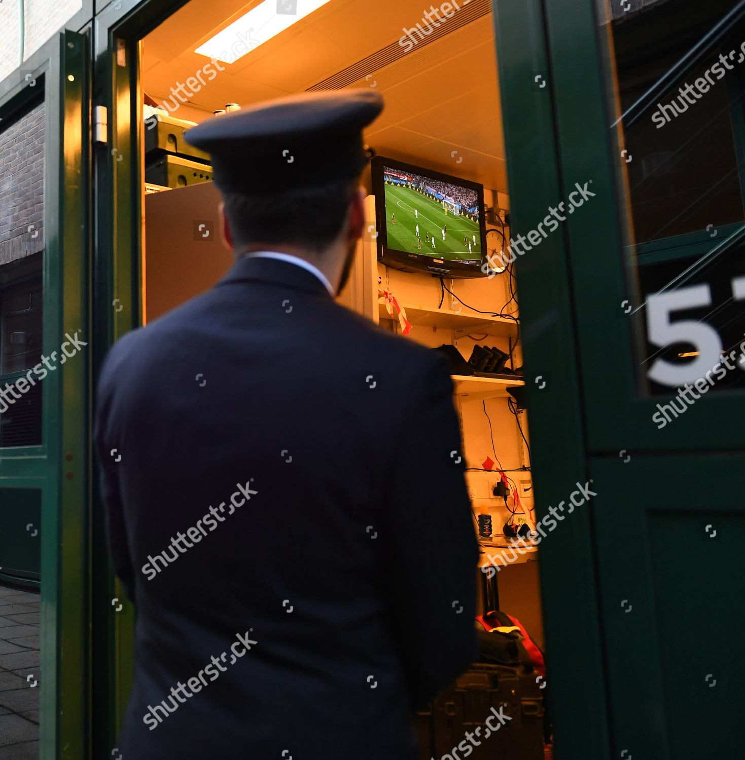 G4s Security Guard Watching England V Editorial Stock Photo - Stock ...