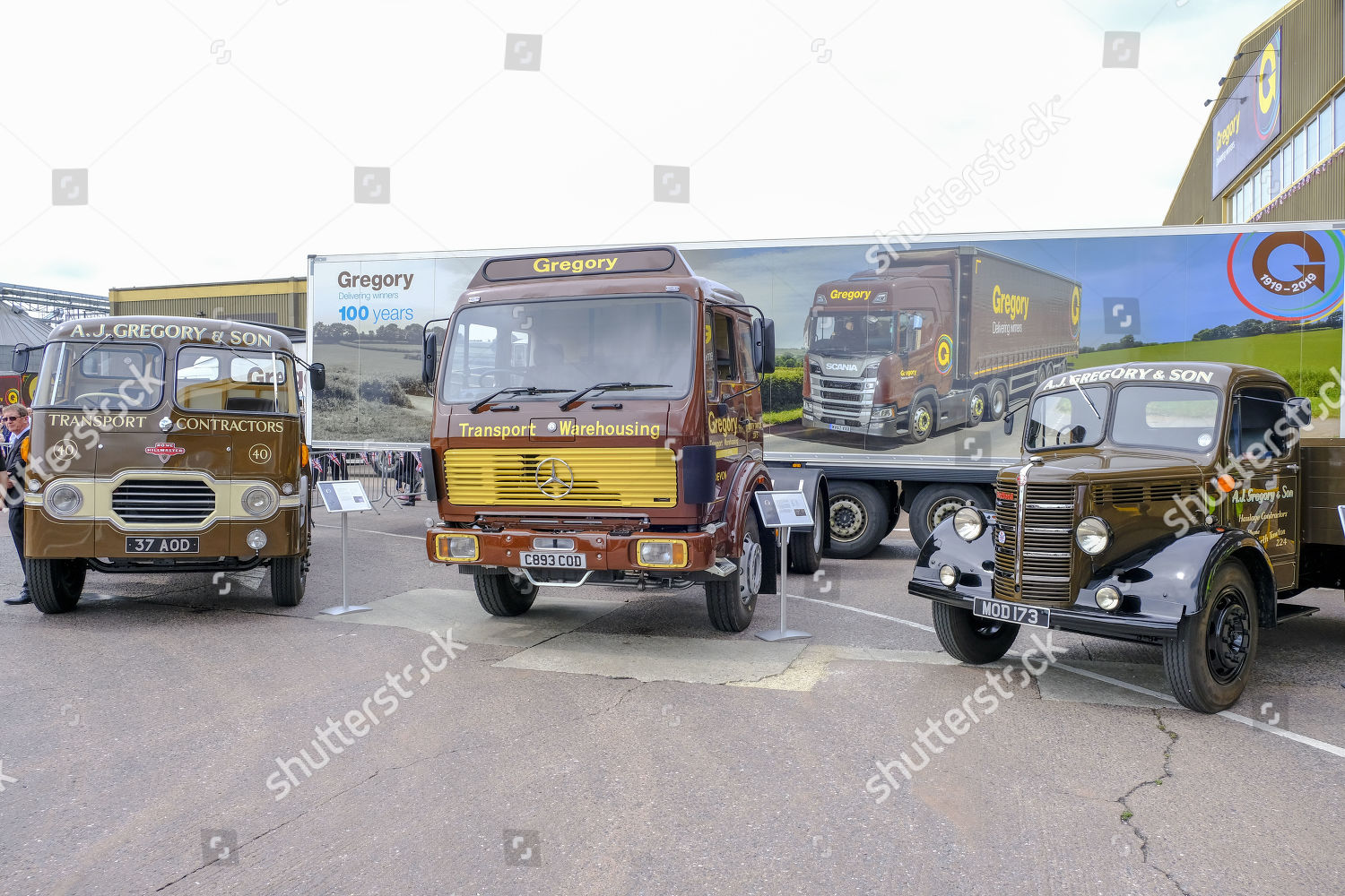 Vintage Lorries Displayed Prince Wales Visits Editorial Stock Photo ...