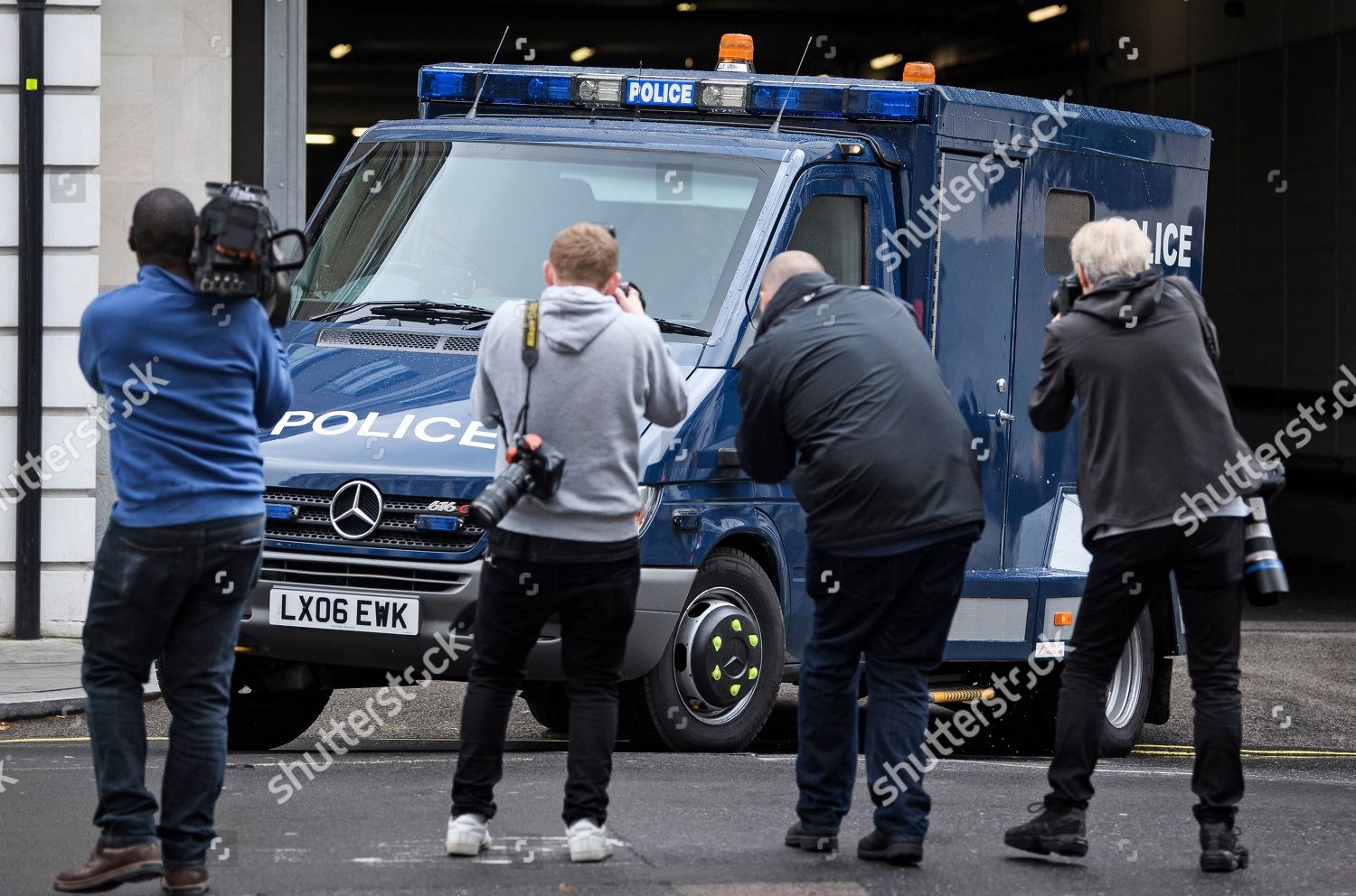 Members Media Watch Armoured Police Van Editorial Stock Photo - Stock ...