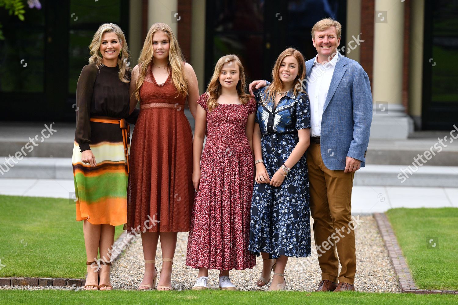 King Willemalexander Queen Maxima Children Princess Editorial Stock ...