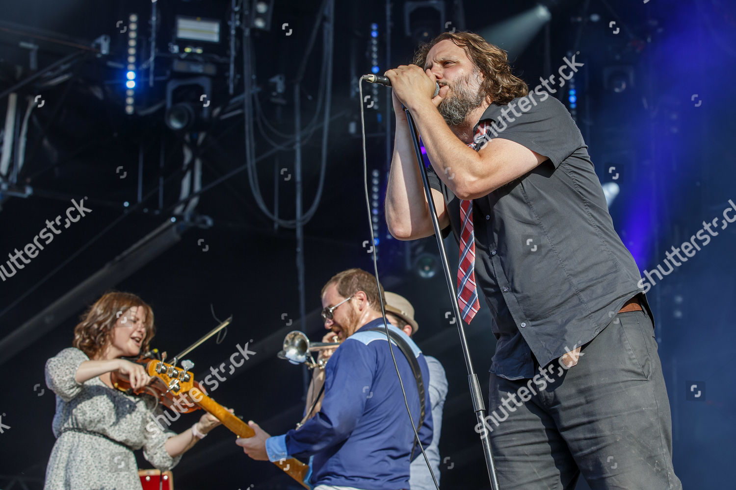 Singer Karl Tremblay Quebec Rock Band Editorial Stock Photo - Stock ...