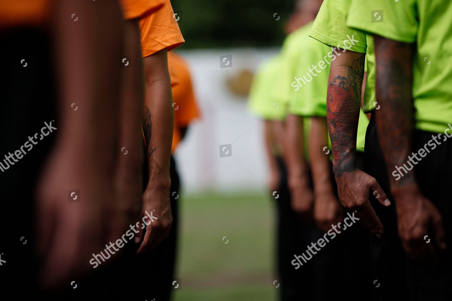 Thai Inmates Various Prisons Line During Editorial Stock Photo - Stock ...