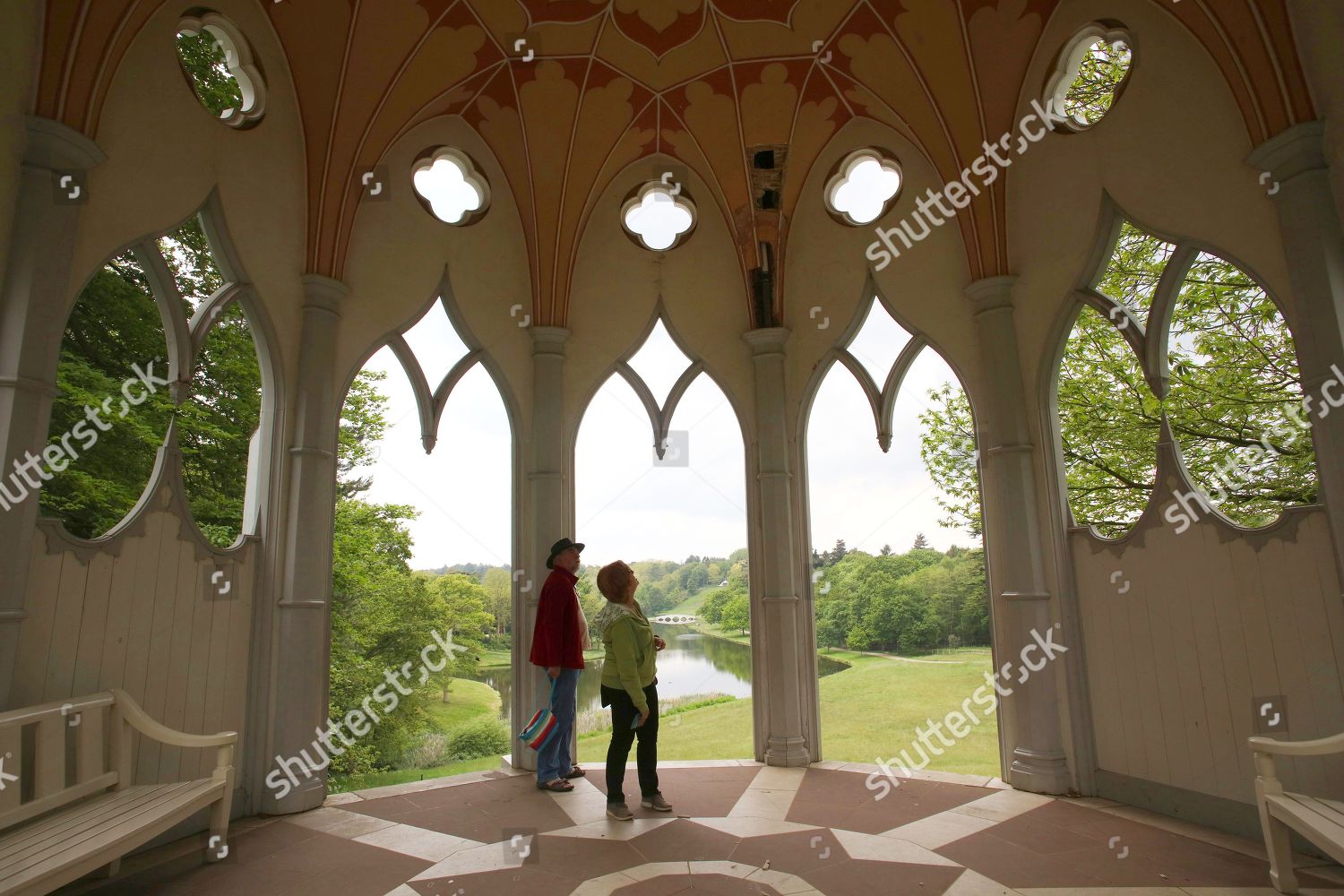 Gothic Temple Painshill Park Editorial Stock Photo - Stock Image ...