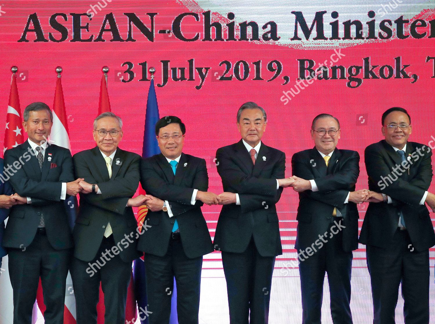 Asean Foreign Ministers Lr Singapores Foreign Editorial Stock Photo ...
