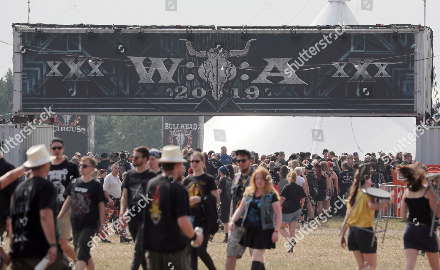Visitors Walk Front Entrance Wacken Open Editorial Stock Photo - Stock ...