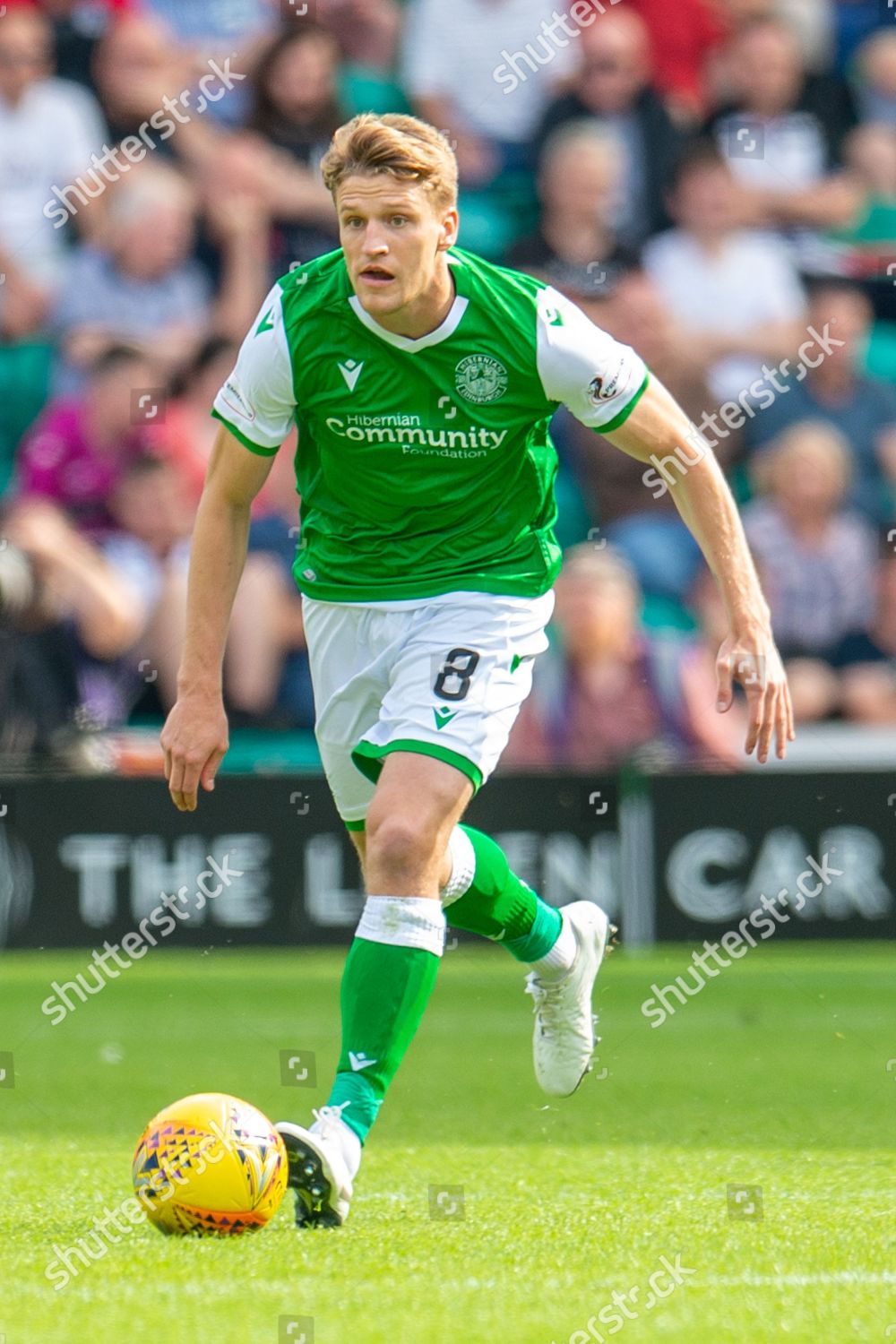 Vykintas Slivka 8 Hibernian Fc During Editorial Stock Photo - Stock ...