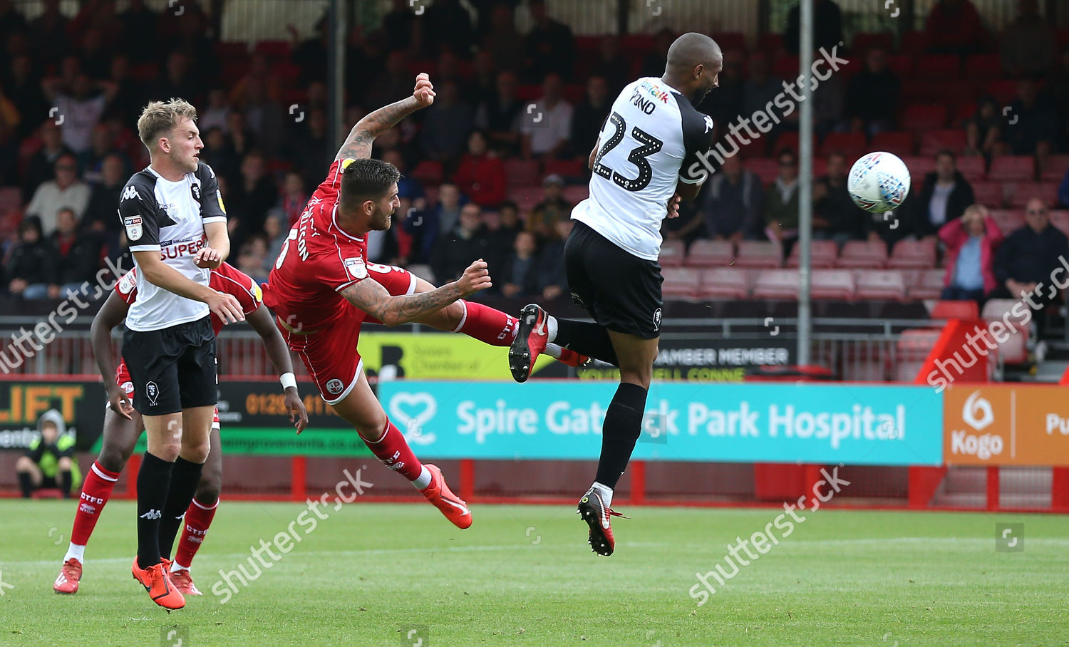Crawley Towns Tom Dallison Shoots During Editorial Stock Photo - Stock ...