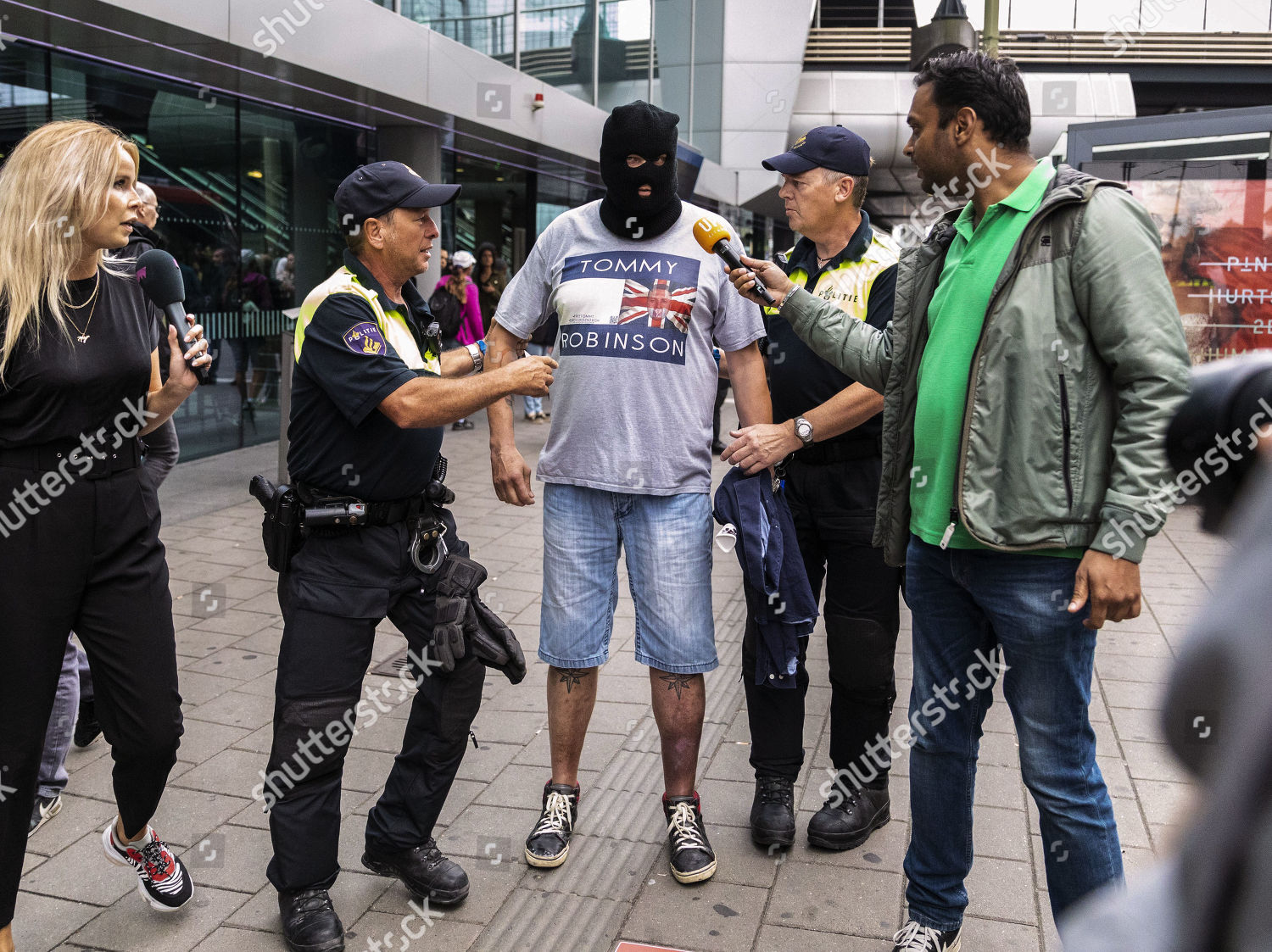 Protester Covering His Face Ski Mask Editorial Stock Photo - Stock ...