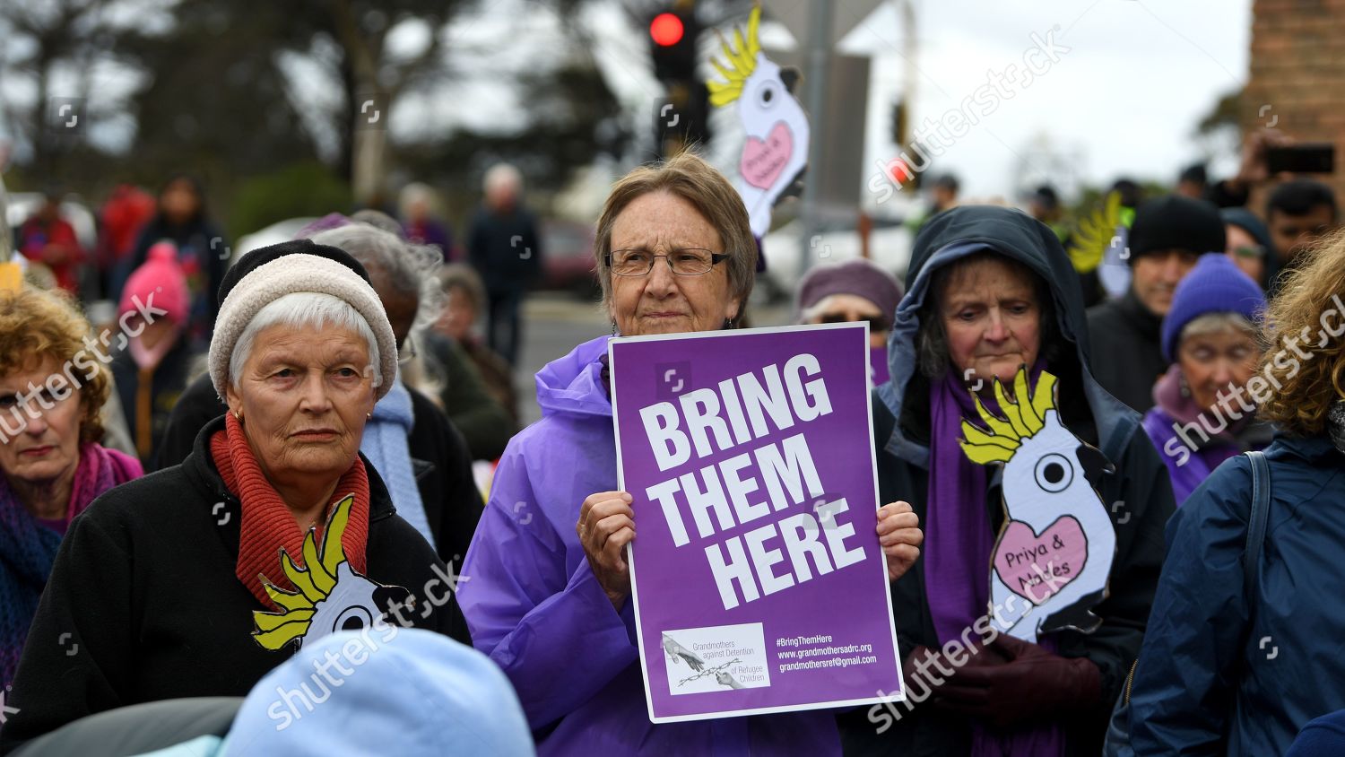 Protesters Gather Outside Broadmeadows Detention Centre Editorial Stock ...