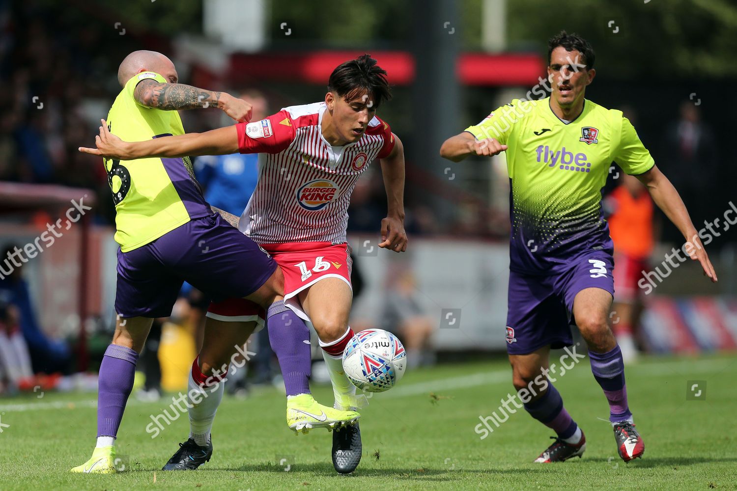 Nicky Law Craig Woodman Exeter City Editorial Stock Photo - Stock Image ...