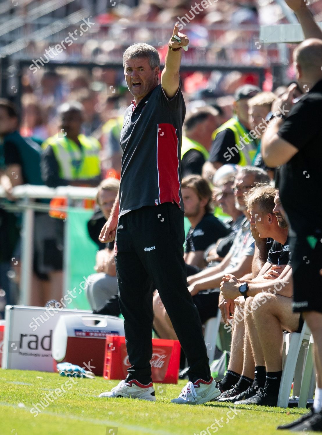 Coach Friedhelm Funkel Duesseldorf Reacts During Editorial Stock Photo ...