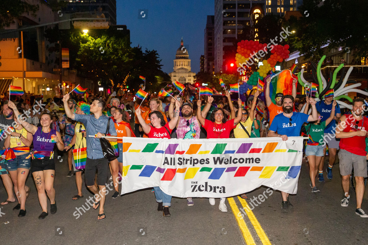 People Celebrating Pride Parade Editorial Stock Photo - Stock Image ...