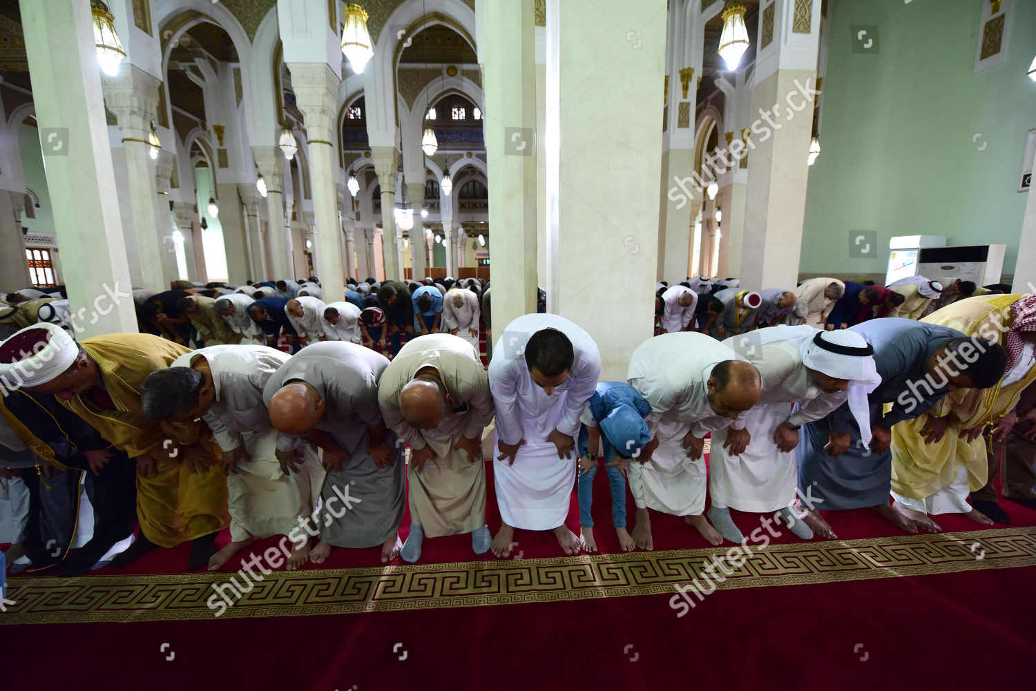 Iraqi Sunni Muslims Pray During Festival Editorial Stock Photo - Stock ...
