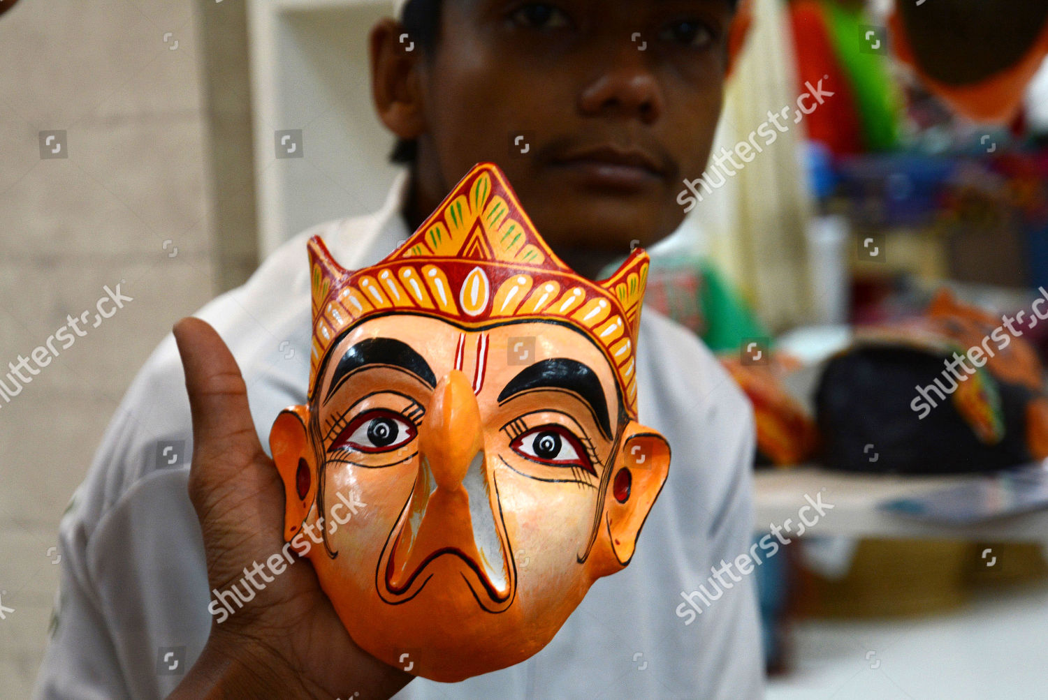 Indian Student Displays Mask Which Known Editorial Stock Photo - Stock ...