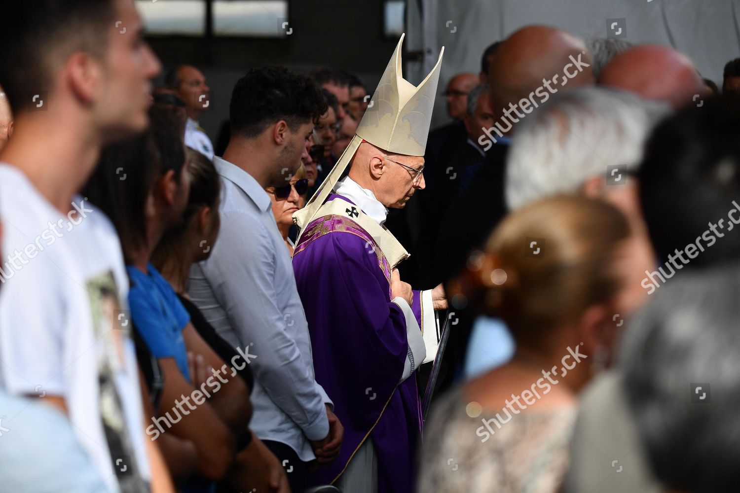 Archbishop Genoa Italian Cardinal Angelo Bagnasco Editorial Stock Photo ...