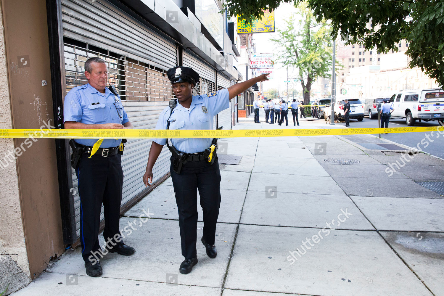 Police Block Off Intersection Broad Street Editorial Stock Photo ...