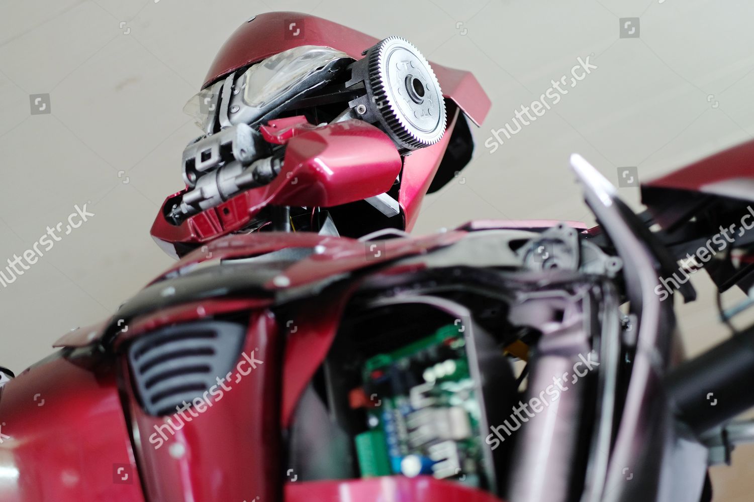 Robot Made Plastic Waste Stands Store Editorial Stock Photo Stock robot-made-plastic-waste-stands-store-editorial-stock-photo-stock