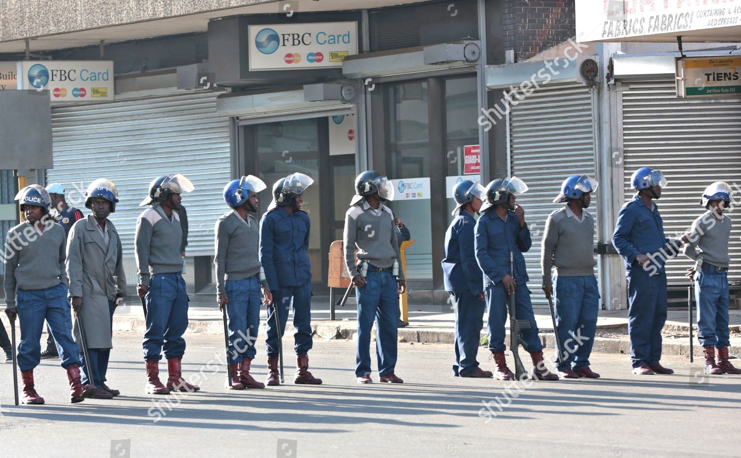 Members Zimbabwe Republic Police Zrp Monitor Editorial Stock Photo ...