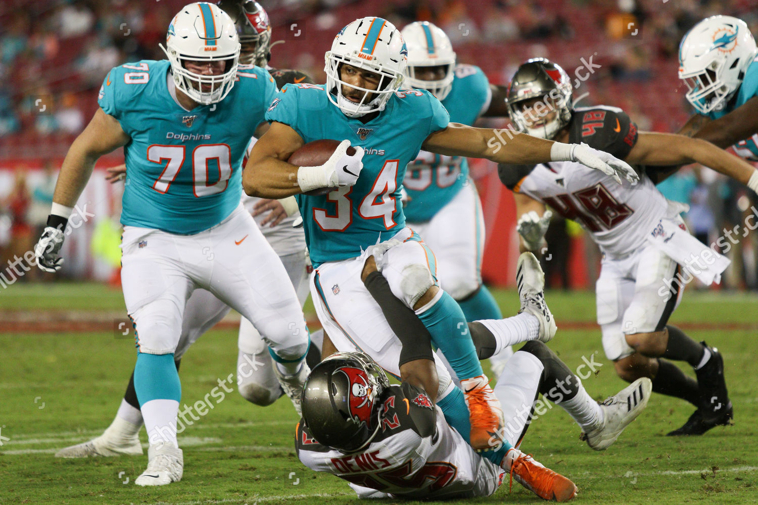 Miami Dolphins Running Back Kenneth Farrow Editorial Stock Photo ...