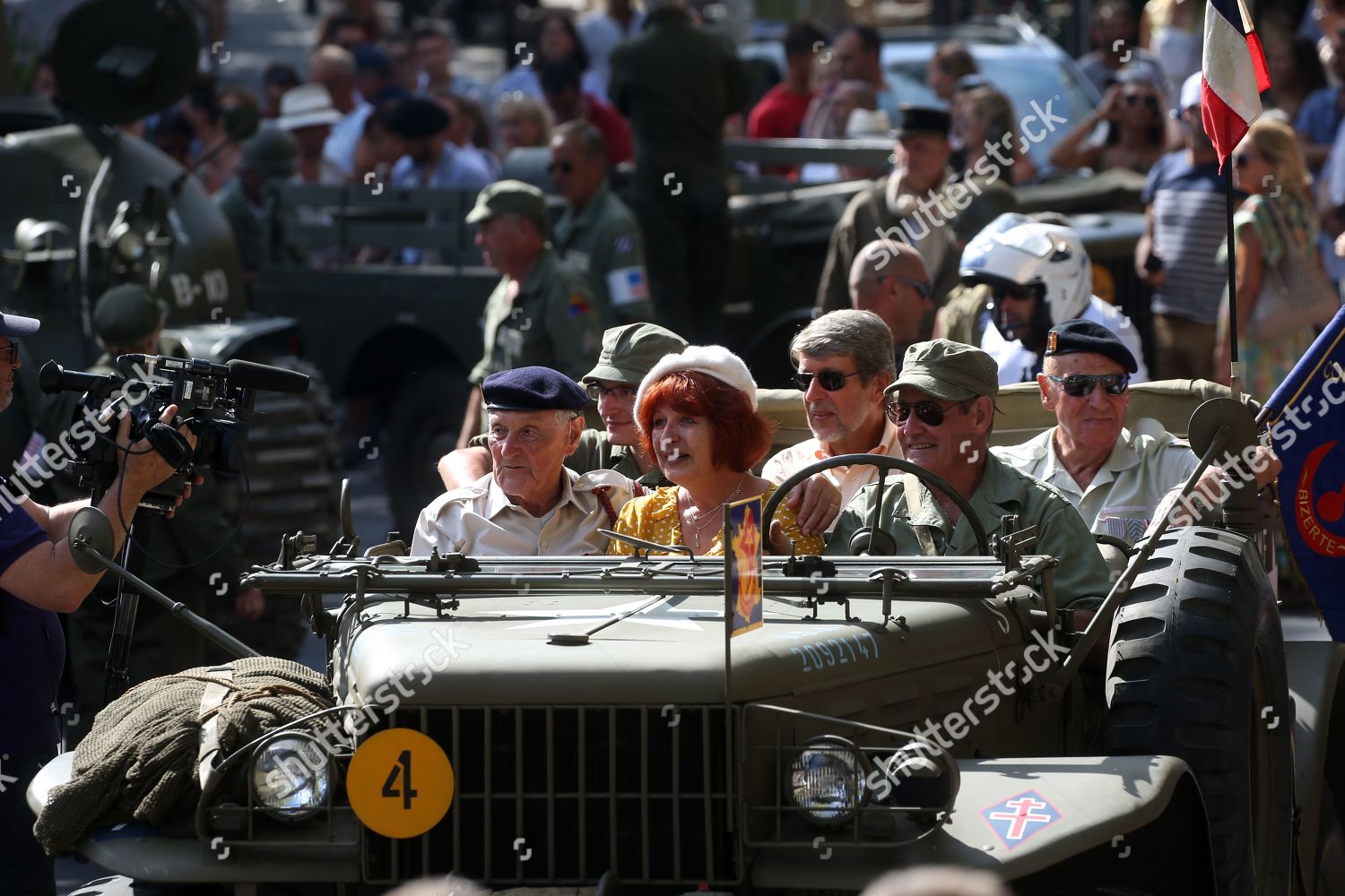 Enthusiasts On Tanks Parade During Ceremony Editorial Stock Photo ...