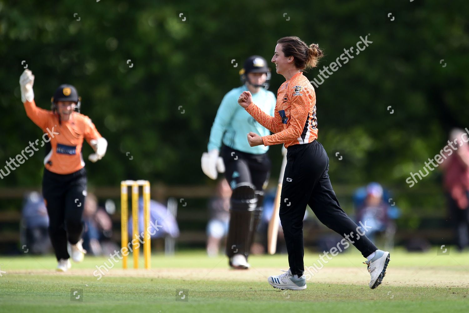 Fi Morris Southern Vipers Celebrates Wicket Editorial Stock Photo ...