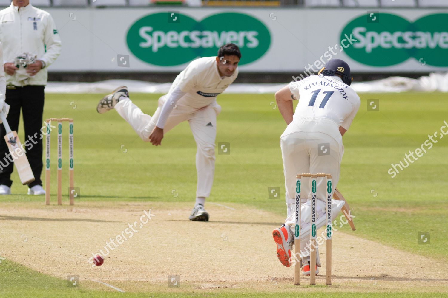 Muhammad Abbas Bowling Nathan Rimmington During Editorial Stock Photo ...