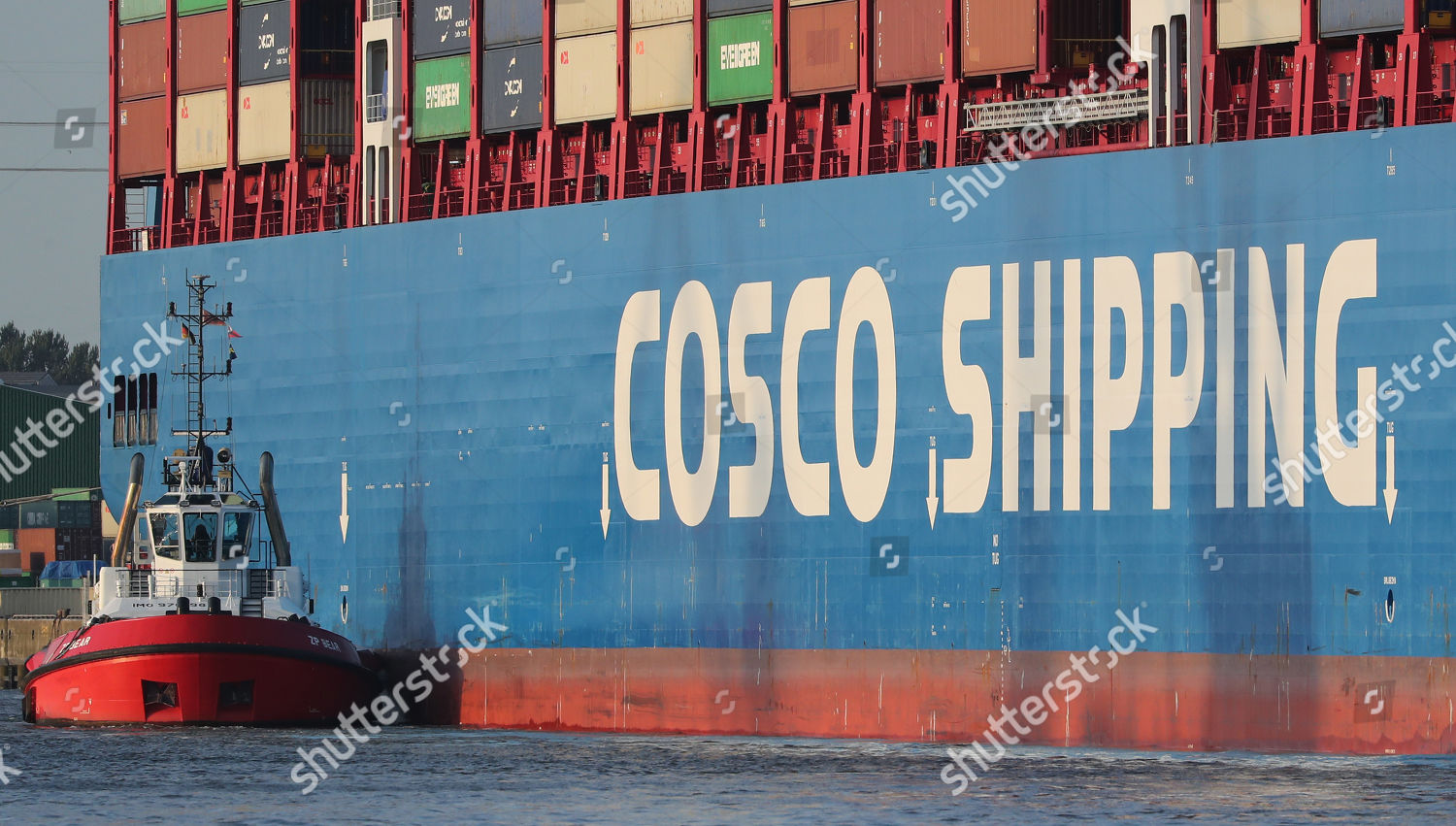 Container Ship Cosco Shipping Andes Cosco Editorial Stock Photo - Stock ...
