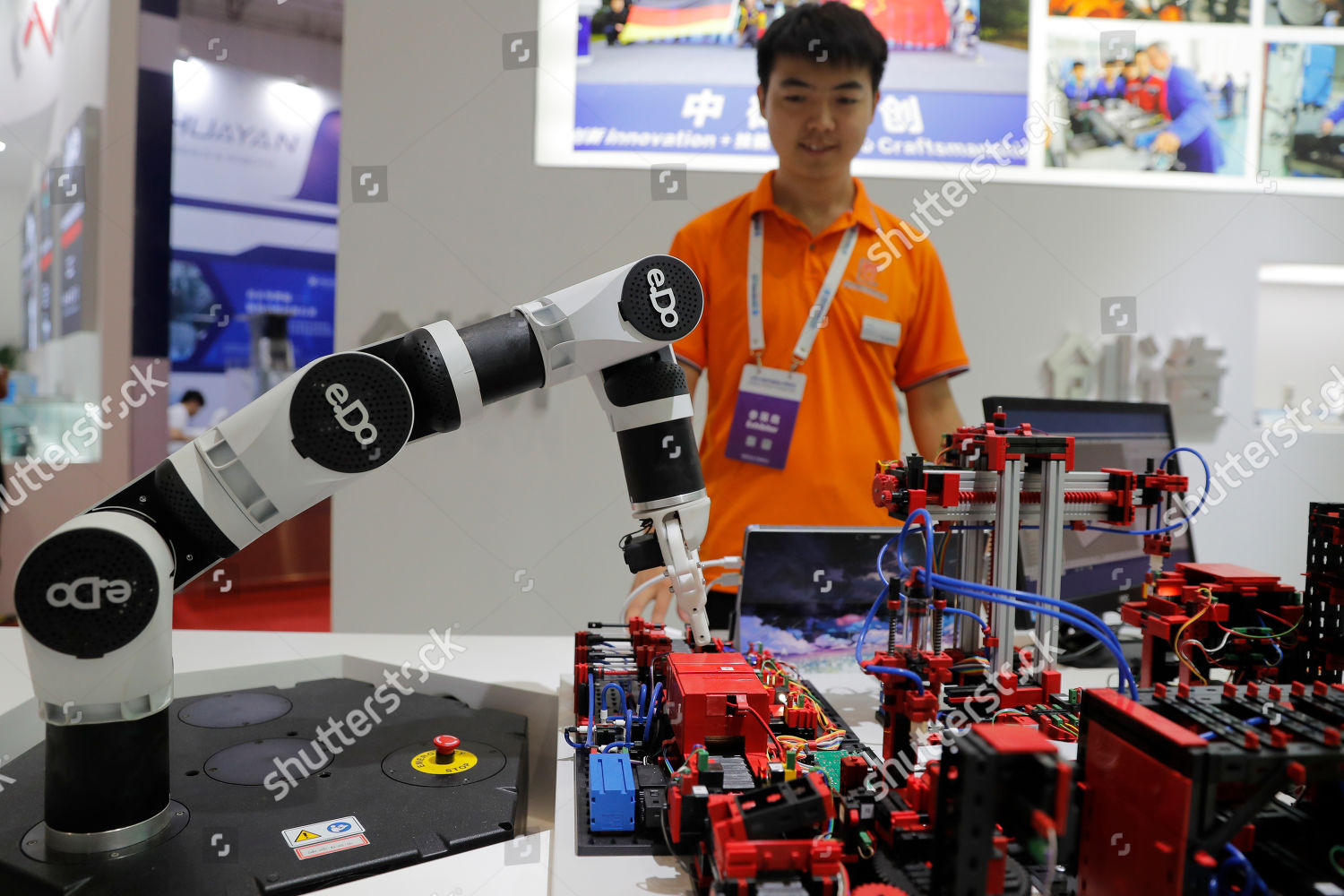 Robot On Display During 2019 World Editorial Stock Photo - Stock Image ...