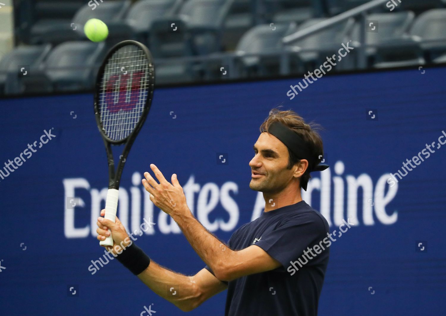 Roger Federer Practice Session On Arthur Editorial Stock Photo - Stock ...
