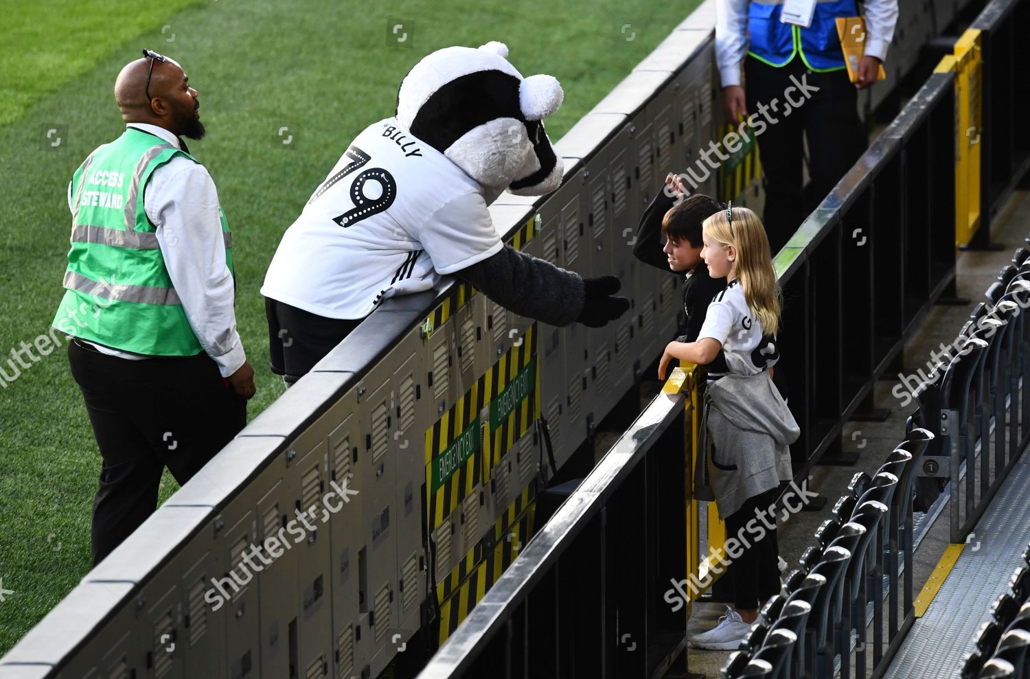 Fulham Mascot Billy Badger Greets Young Editorial Stock Photo - Stock ...