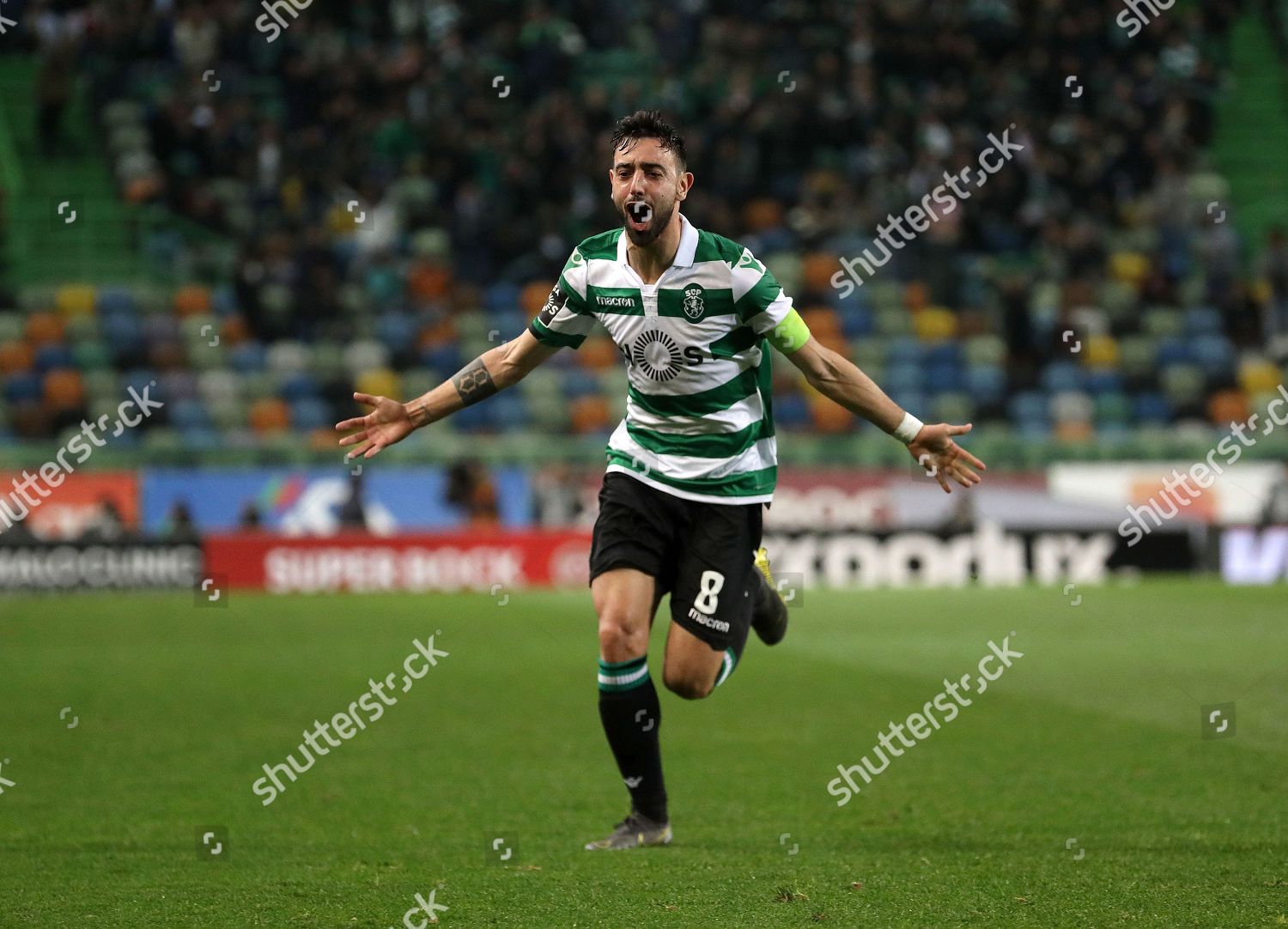 Bruno Fernandes Sporting Cp Celebrates Teammates Editorial Stock Photo ...
