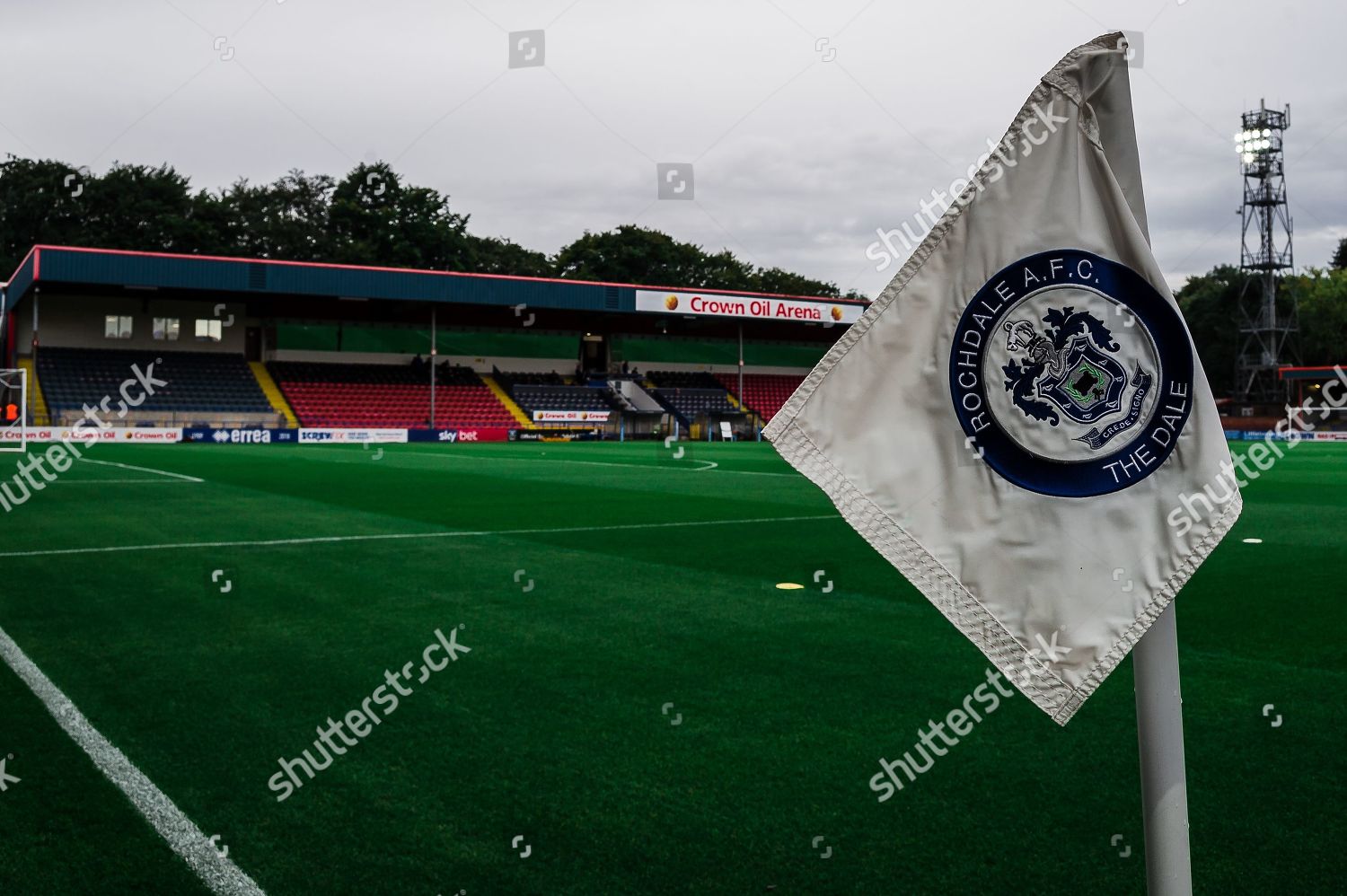 Rochdale Fc Corner Flag Before Efl Editorial Stock Photo - Stock Image ...