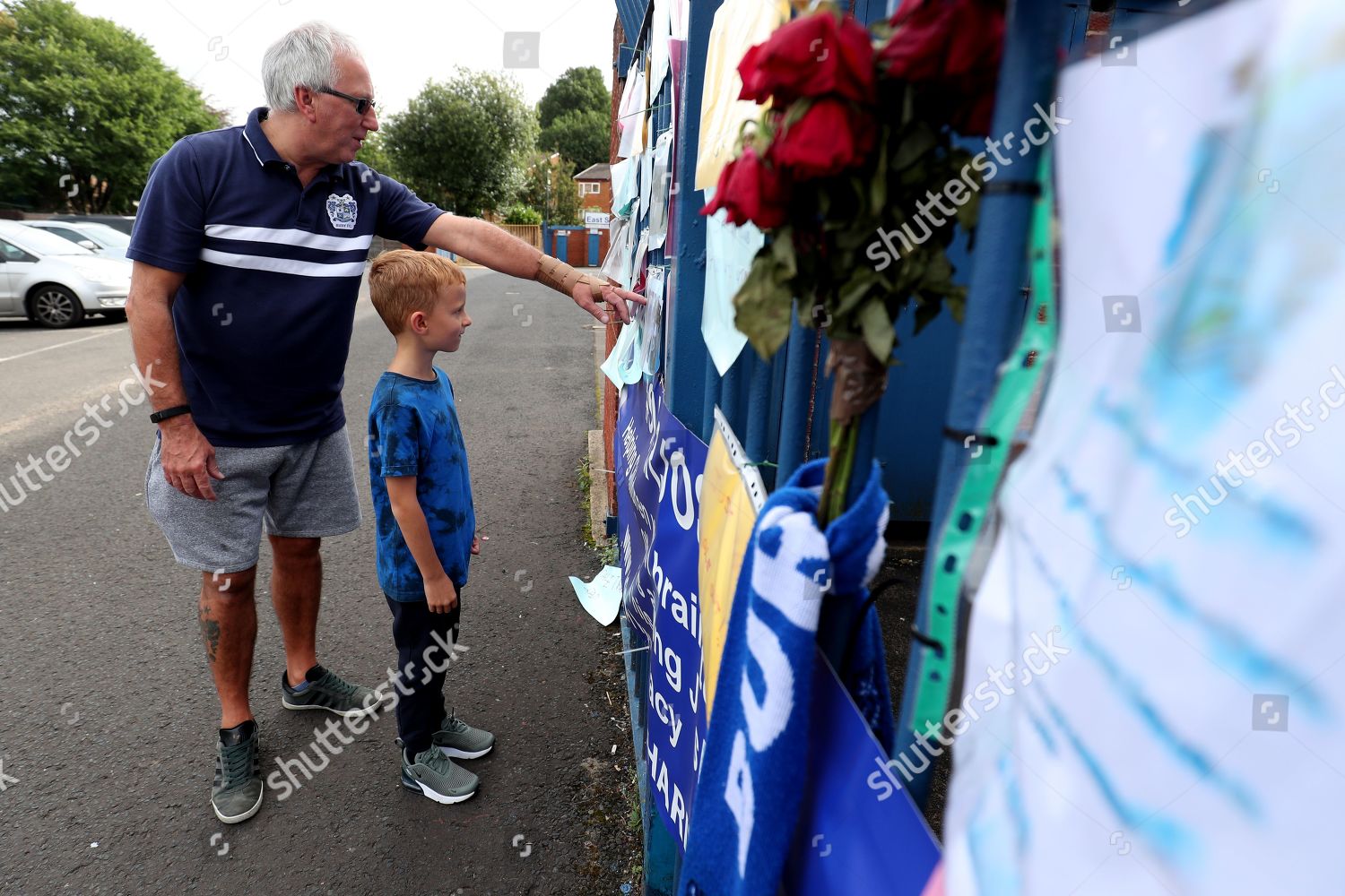 Bury Fans Look Messages On Gate Editorial Stock Photo - Stock Image ...