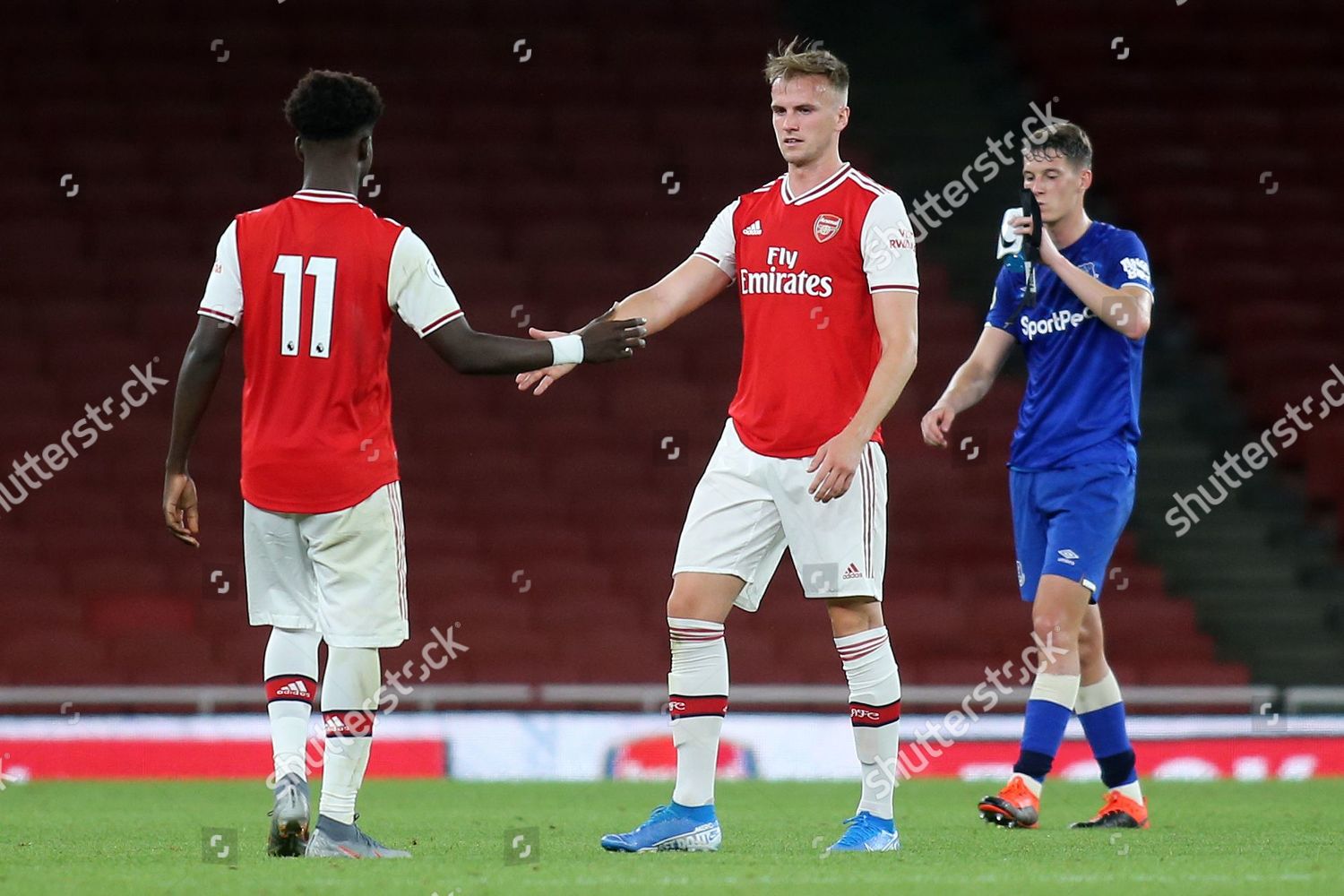 Bukayo Saka Rob Holding Arsenal Shake Editorial Stock Photo - Stock ...