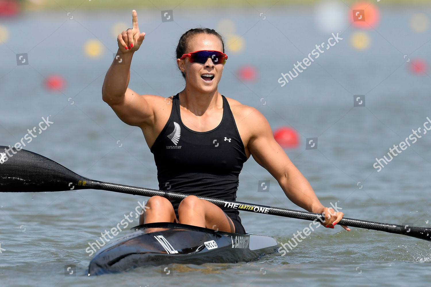 Lisa Carrington New Zealand Celebrates Winning Editorial Stock Photo ...